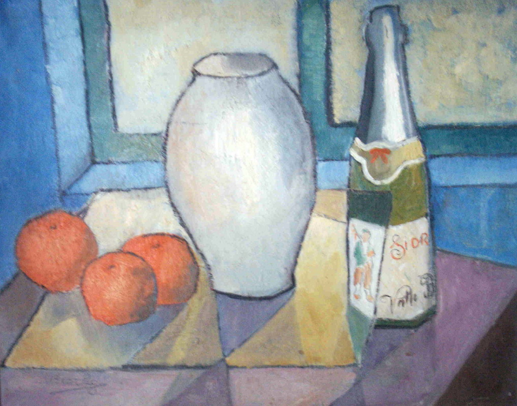 Bodegón cubista | Fernando Beorlegui Beguiristain (1928 - 2008)